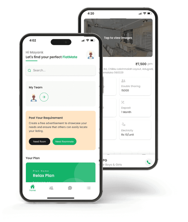Find Flat and Flatmates, Rooms on Rent, Shared Apartments